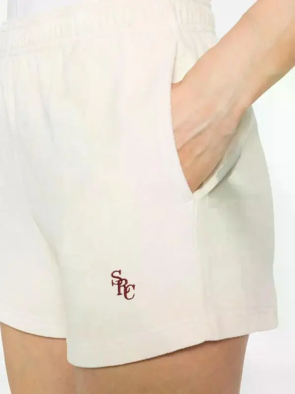 Sporty & Rich Velour Mini Shorts