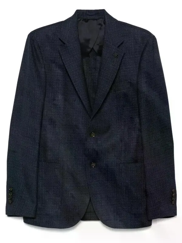 LARDINI Single-breasted Blazer - Blue