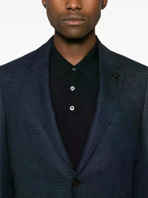 LARDINI Single-breasted Blazer - Blue