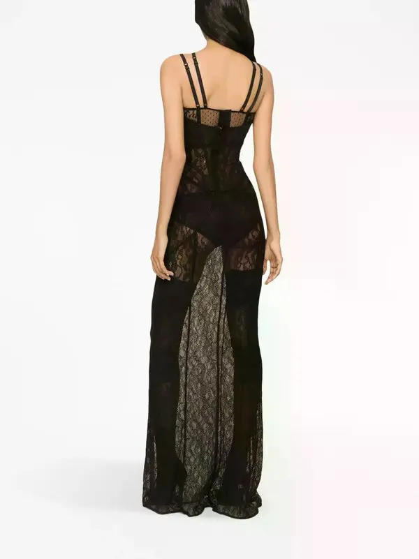 Dolce & Gabbana X Kim Semi-sheer Corset Gown