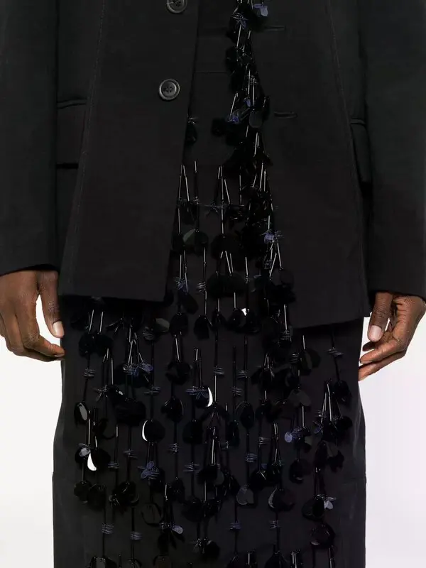 Plan C Embellished Midi Skirt