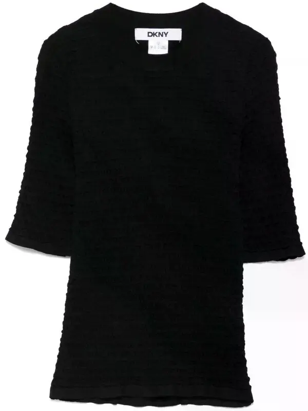 Dkny Ruched Crew Neck T-shirt