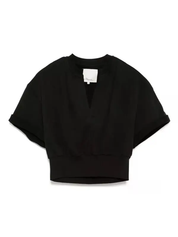 3.1 Phillip Lim Cropped V-neck Top