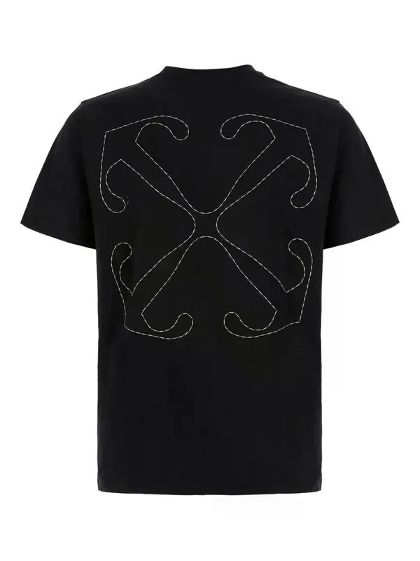 Off-White Embroidered-logo Cotton T-shirt