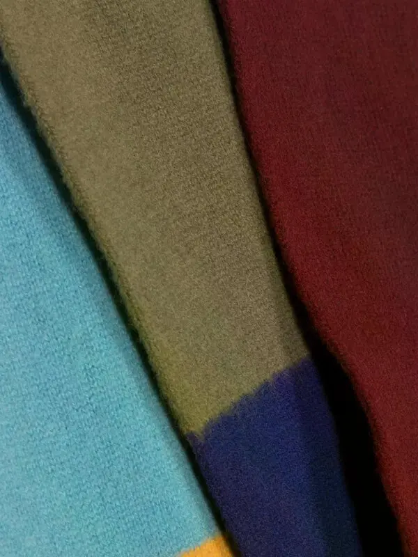 Pringle Of Scotland Striped Lambs Wool Scarf - Multicolour