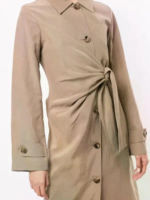 Goen.j Waist-tied Trench Coat