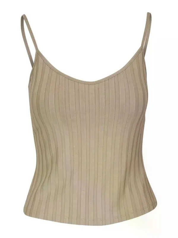 Vince Ribbed Tank Top - Neutrals