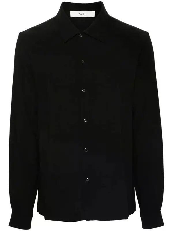 Séfr Crepe Long-sleeved Shirt