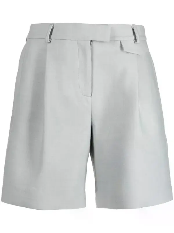 Matériel Ash Virgin Wool Blend Pleated Chino Shorts