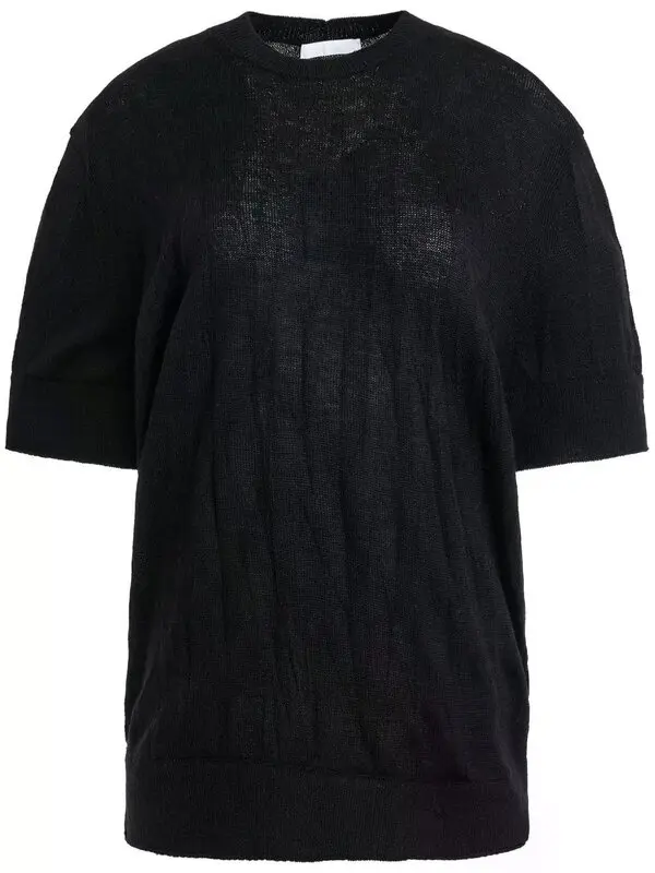 Helmut Lang Merino Wool Blend Knitted T-shirt