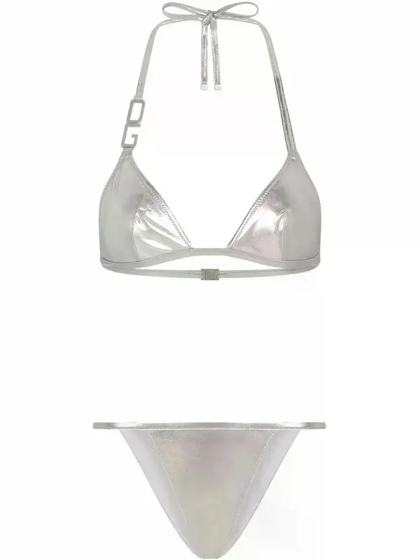 Dolce & Gabbana Triangle Bikini - Silver