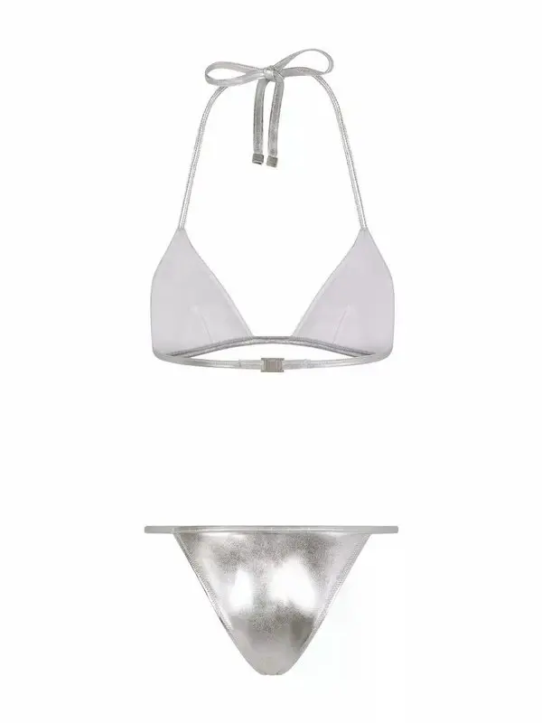 Dolce & Gabbana Triangle Bikini - Silver