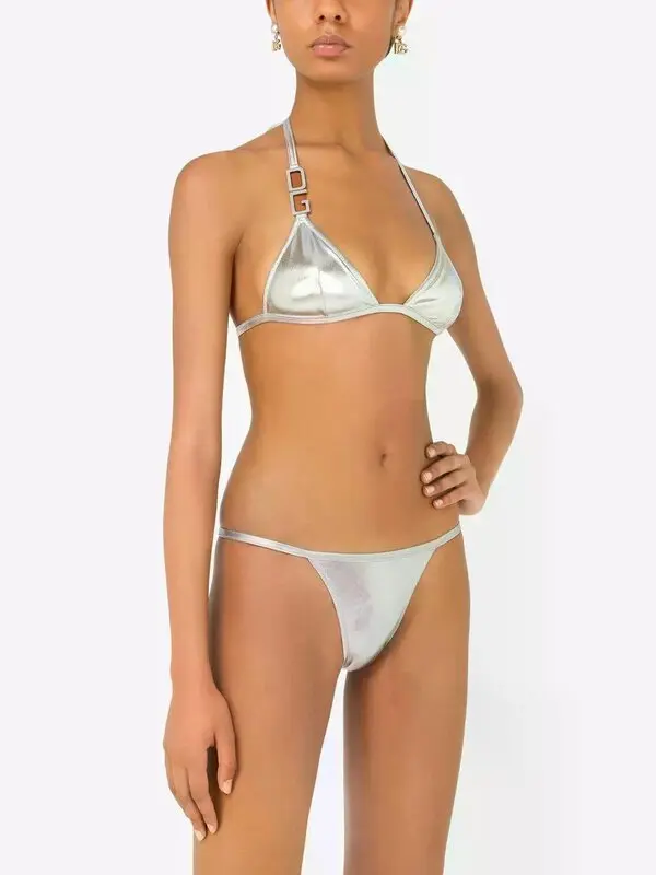 Dolce & Gabbana Triangle Bikini - Silver