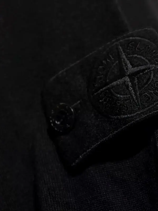 Stone Island Compass Motif Jumper - Black