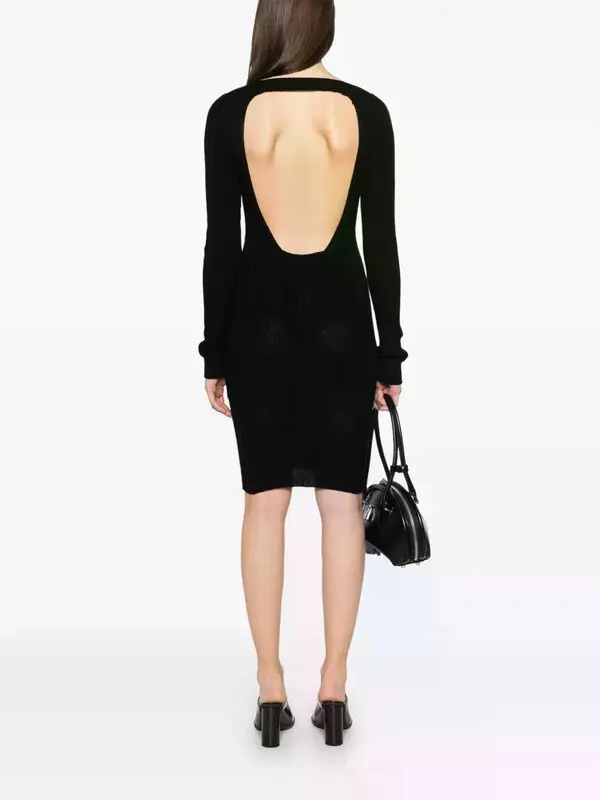 Rick Owens Knitted Mini Dress - Black