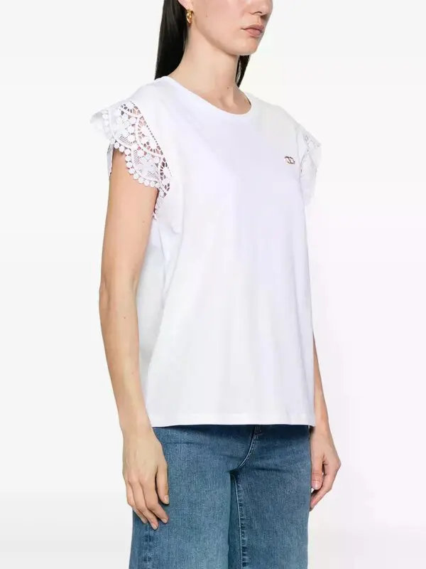 TWINSET Lace Detail T-shirt