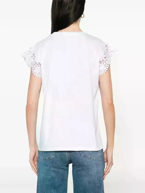 TWINSET Lace Detail T-shirt