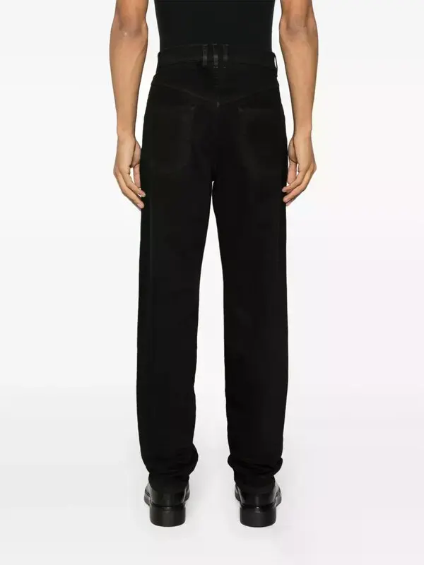 Balmain Logo-embroidered Straight-leg Jeans