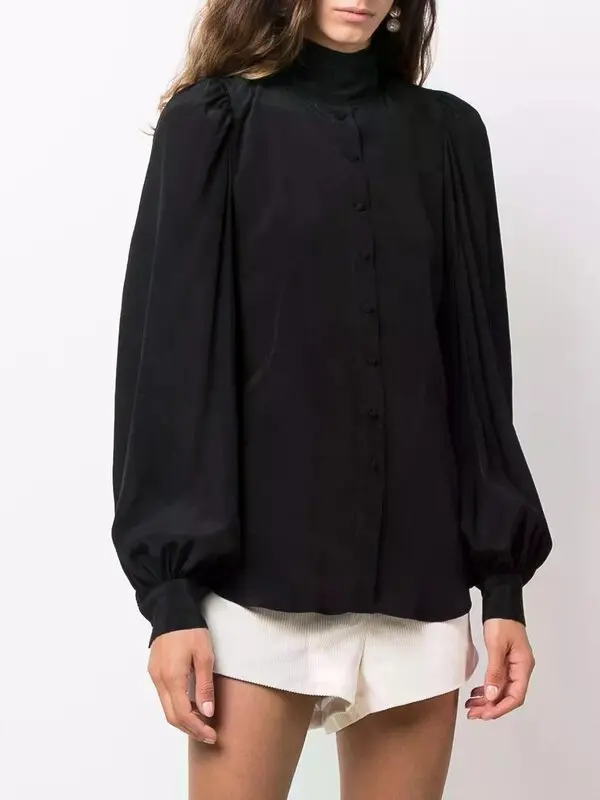 Wandering Stand-up Collar Blouse