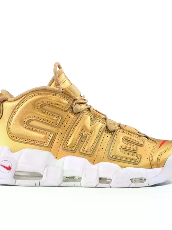 Supreme X Air More Uptempo Suptempo Gold Sneakers
