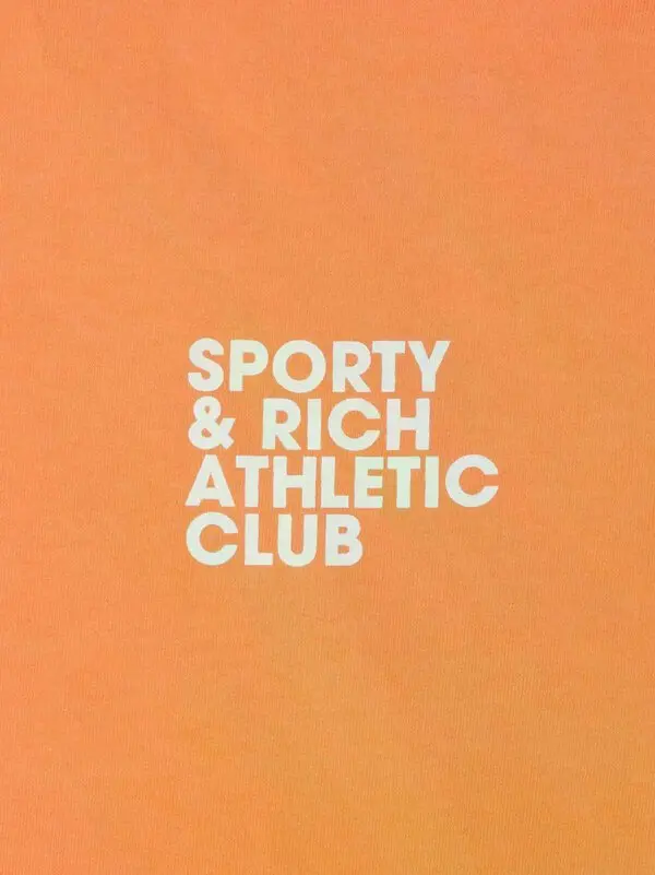 SPORTY & RICH Athletic Club Cropped Sweatshirt - Orange