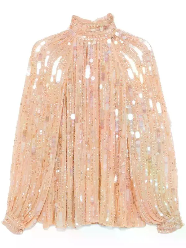 Amen Sequinned Blouse - Pink