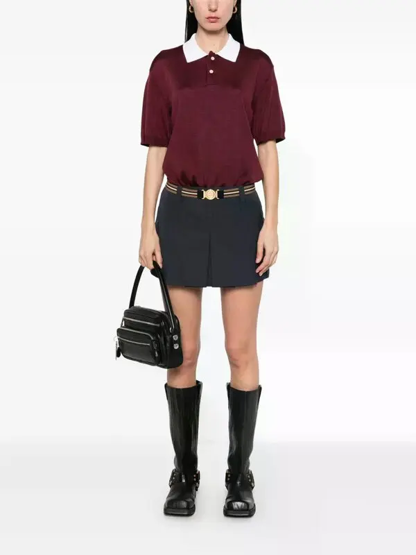 Miu Miu Pleated Mini Skirt