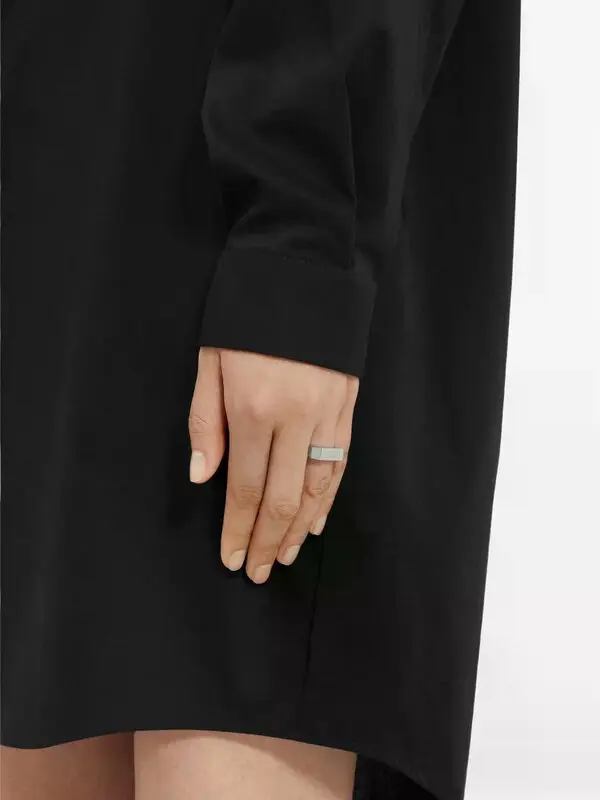 MAISON MARGIELA Engraved Numeric Signature Signet Ring - Silver
