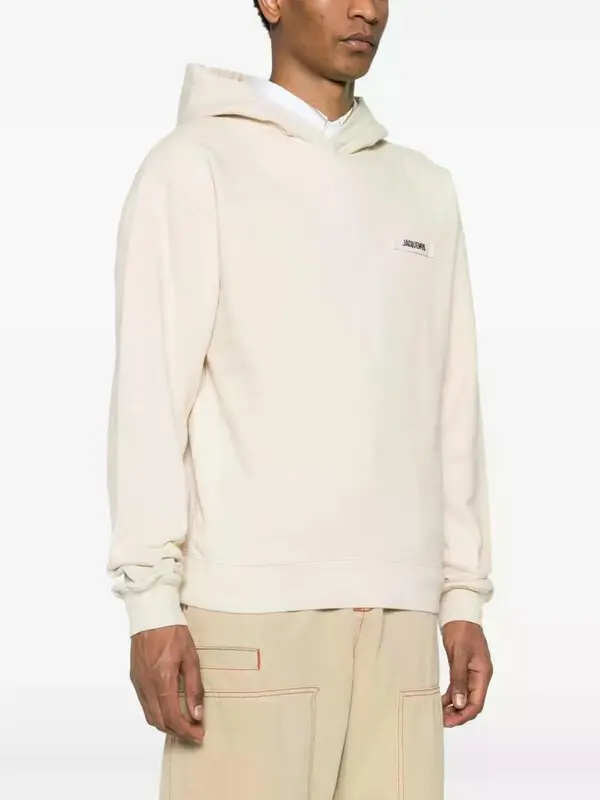 Jacquemus Le Hoodie Gros Grain Top - Neutrals