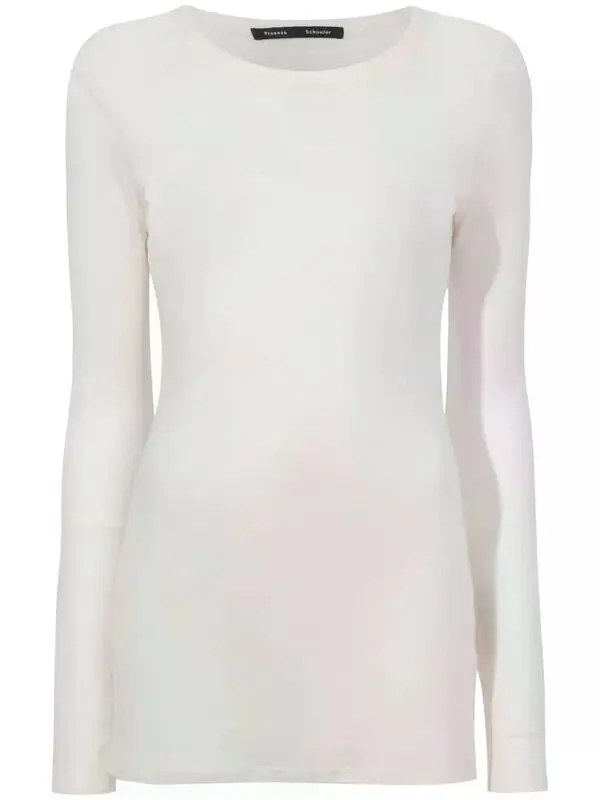 Proenza Schouler Semi-sheer Long Sleeve Top