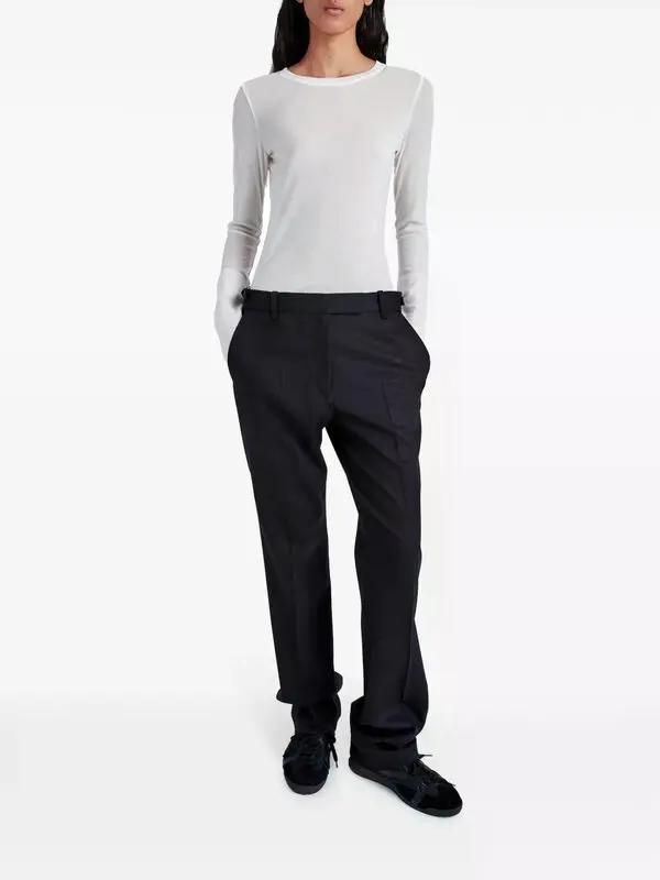Proenza Schouler Semi-sheer Long Sleeve Top