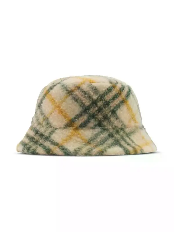 Burberry Reversible Check Fleece Bucket Hat