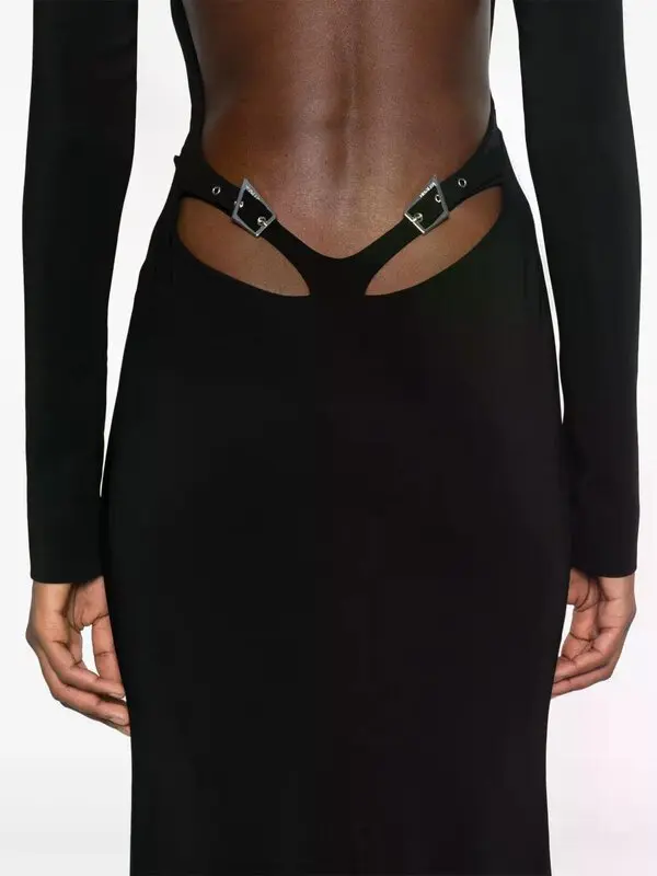 MUGLER Backless Crepe Gown