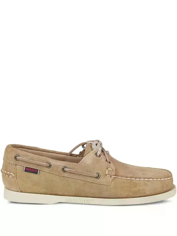 SEBAGO Suede Boat Shoes With Lace-up Fastening - Neutrals