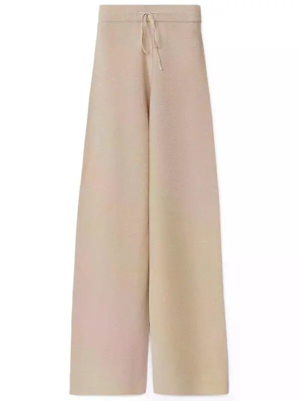 Fabiana Filippi Knitted Wide-leg Trousers - Brown