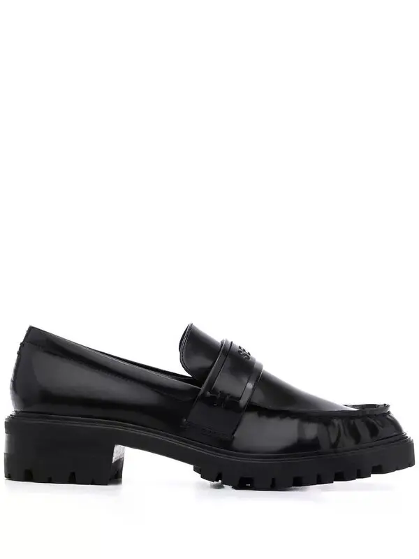 Senso Met I Calf Leather Loafers