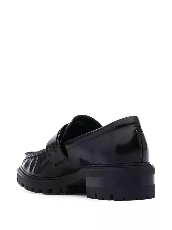 Senso Met I Calf Leather Loafers