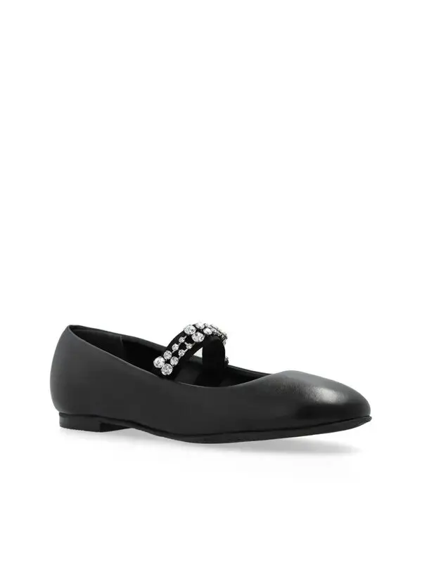 Casadei Ballerina Shoes With Crystal Embellishments