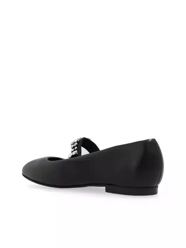 Casadei Ballerina Shoes With Crystal Embellishments