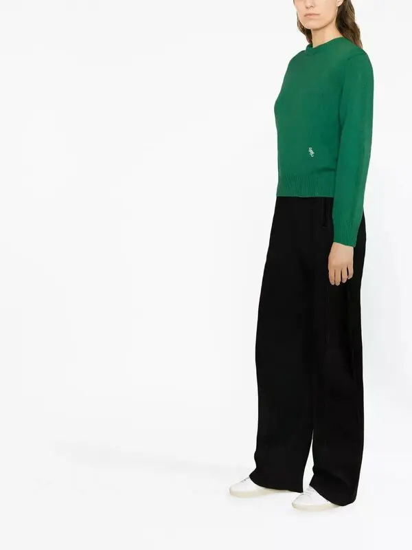 Sporty & Rich Knitted Crew Neck Jumper - Green