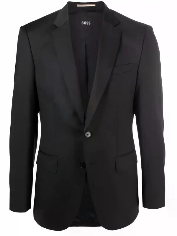 BOSS Single-breasted Virgin Wool Blazer