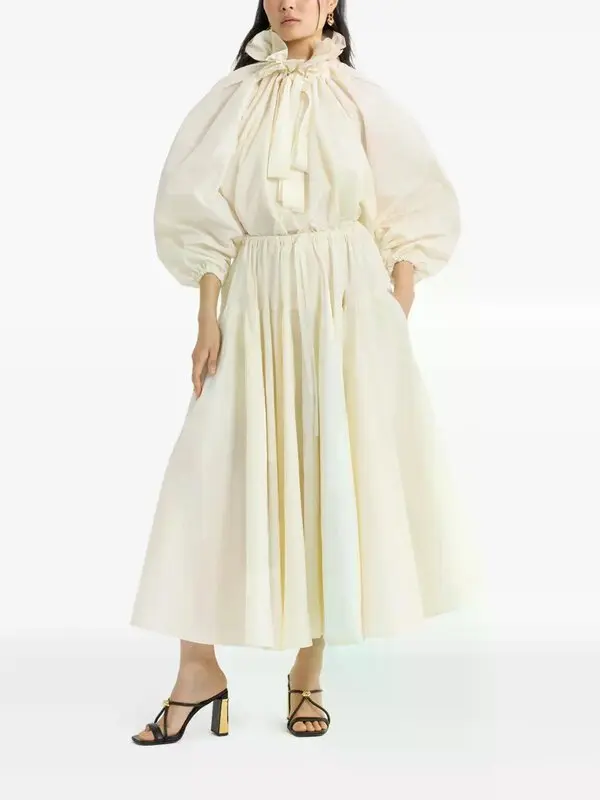 PATOU Faille Maxi Skirt