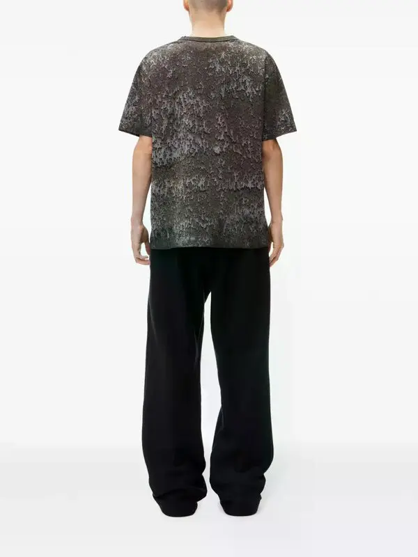 Alexander Wang Embossed Logo Paint Splatter T-shirt