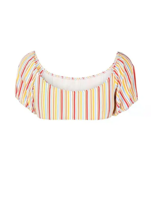 LEMLEM Mokati Stripe-print Bra - Multicolour