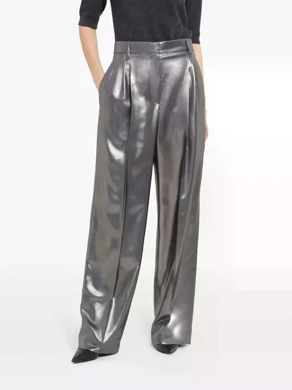 Brunello Cucinelli Tailored Silk Trousers