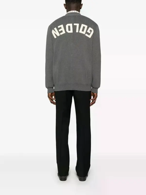 GOLDEN GOOSE Logo-appliqué V-neck Cardigan