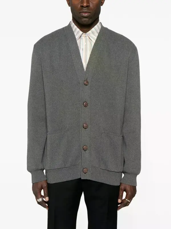 GOLDEN GOOSE Logo-appliqué V-neck Cardigan