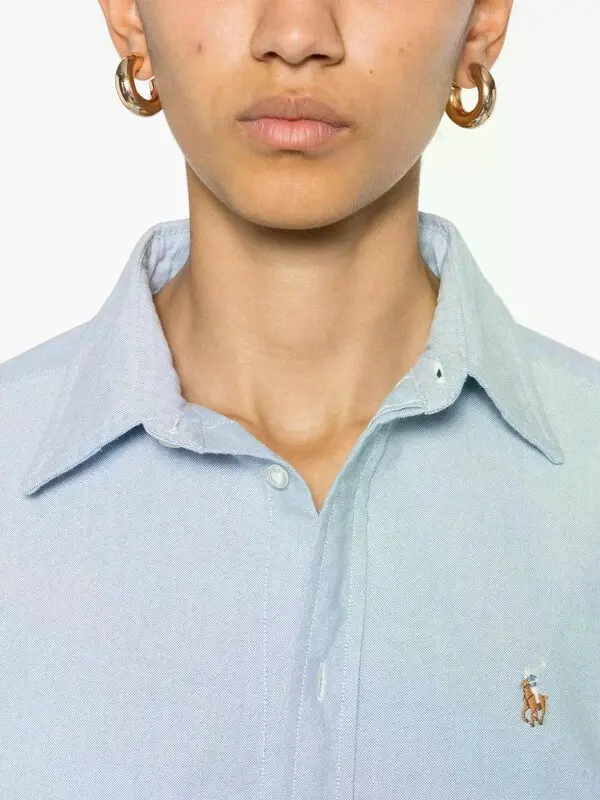 Polo Ralph Lauren Cotton Shirt With Signature Pony Motif