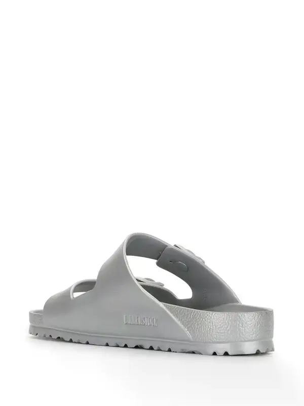 BIRKENSTOCK Arizona Buckled Slides - Grey