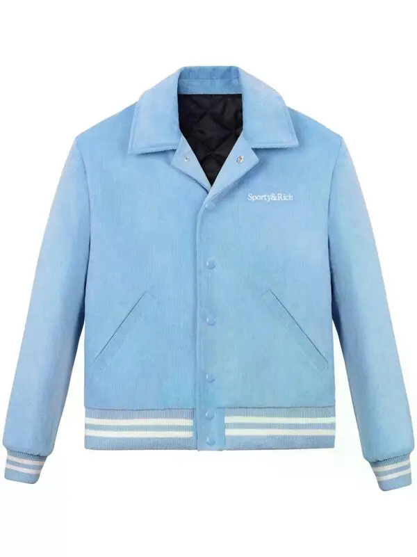 SPORTY & RICH Wellness Club Corduroy Jacket - Blue